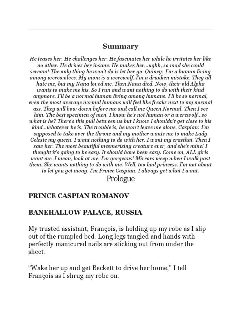 Trapping Quincy | PDF | Werewolves