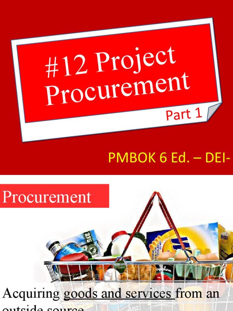 Project Procurement Management | PDF | Procurement | Prices