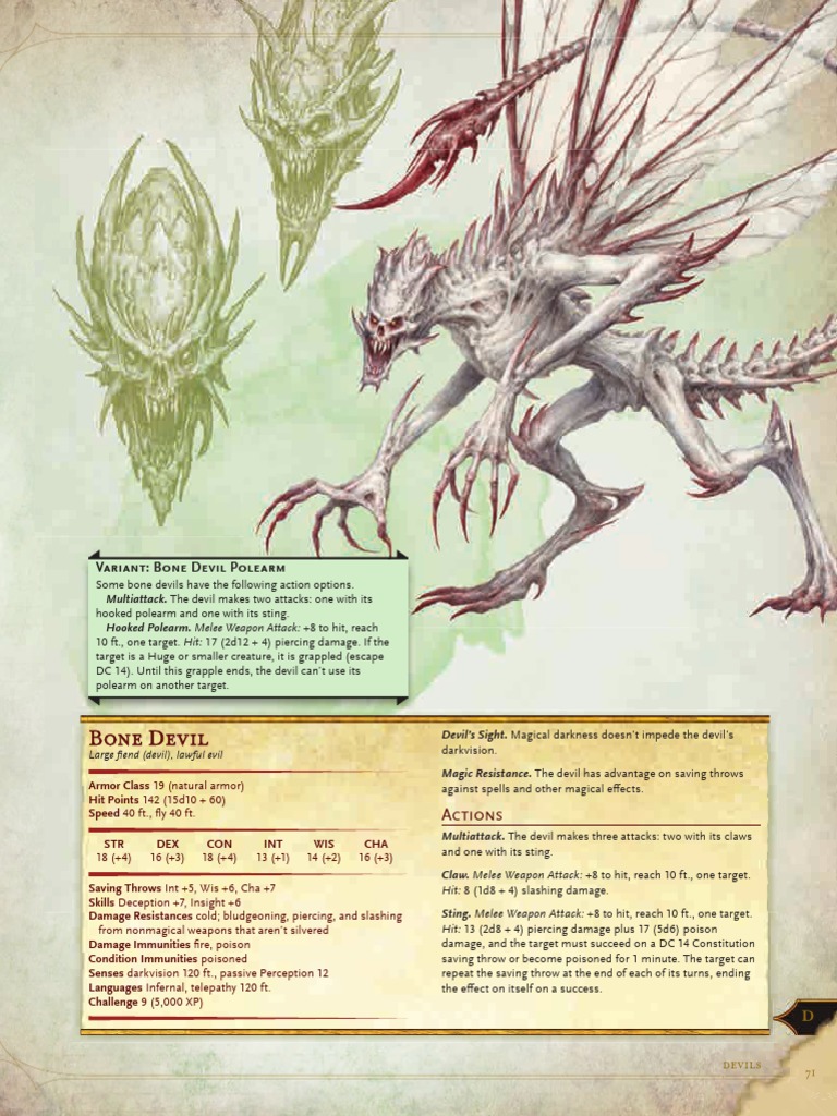Variant: Bone Devil Polearm | PDF | Role Playing Games