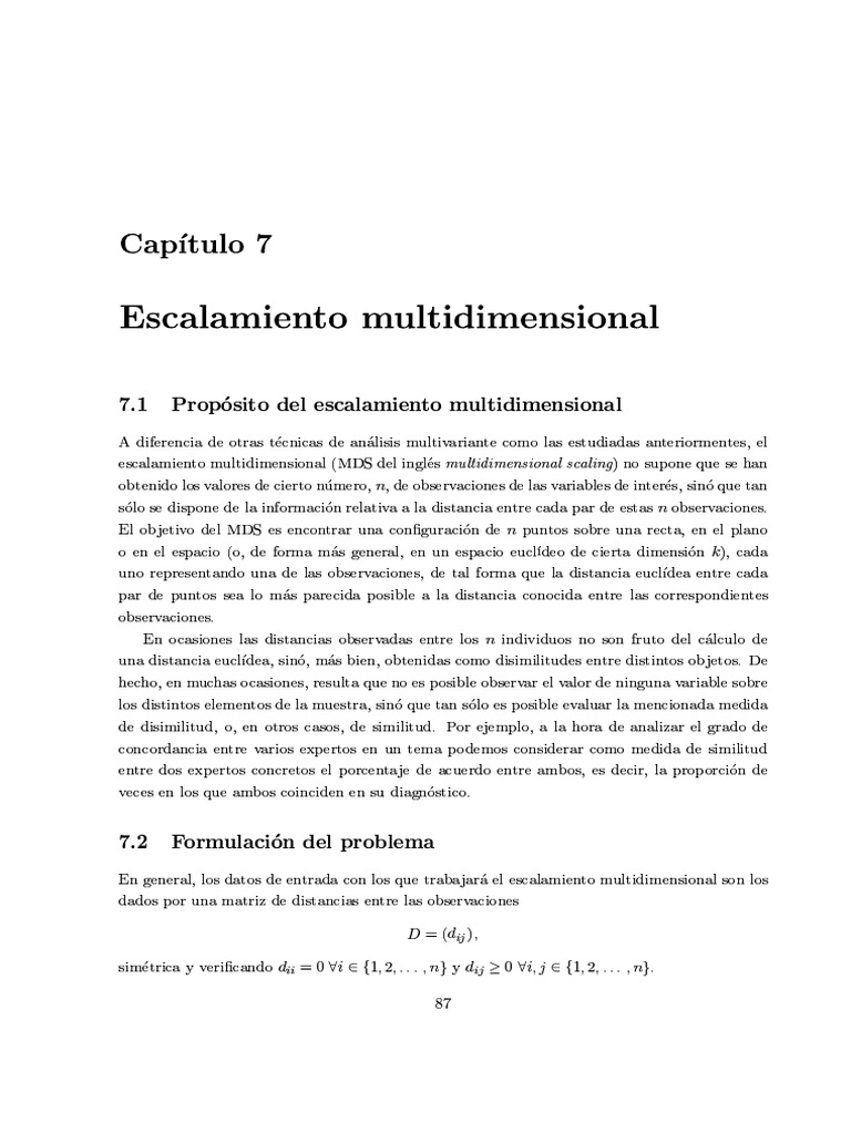 Escalamiento Multidimensional | PDF