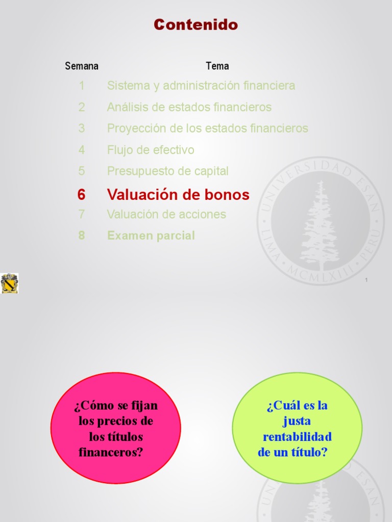 U06-Valuacion de Bonos | PDF | Deuda | Valoración (Finanzas)