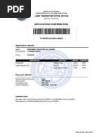 LTO Official Receipt Sample 2024 | PDF | Receipt | Transport