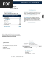 Spectrum Billing Statement Example | PDF | Fee | Cheque