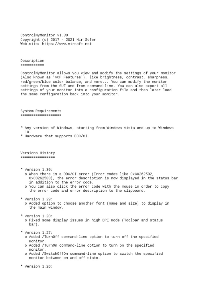 Readme | PDF | Command Line Interface | Computer Monitor