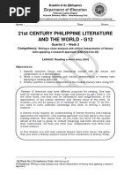 Final SHS 12-Creative Non-Fiction-Q1-Module 1-Themes and Techniques ...