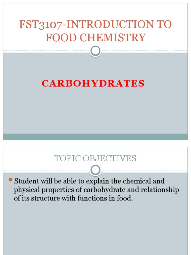 Fst3107-Introduction To Food Chemistry - Cho - Sabri Final | PDF ...