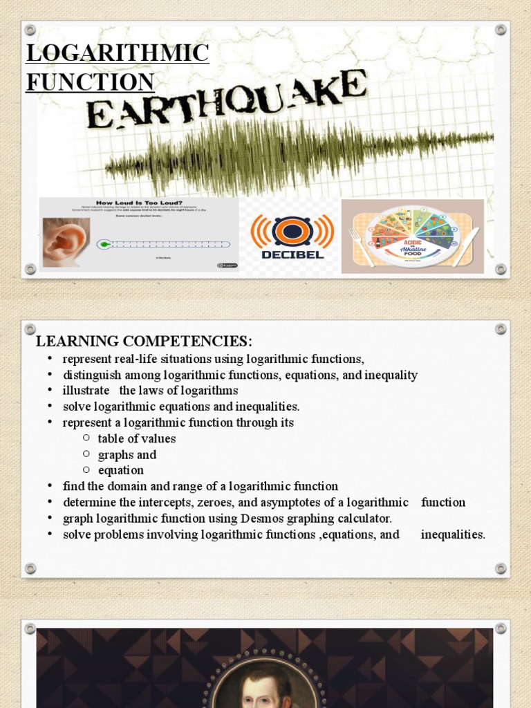 Lesson 5 - Logarithmic Functions, Equations and Inequalities | PDF ...
