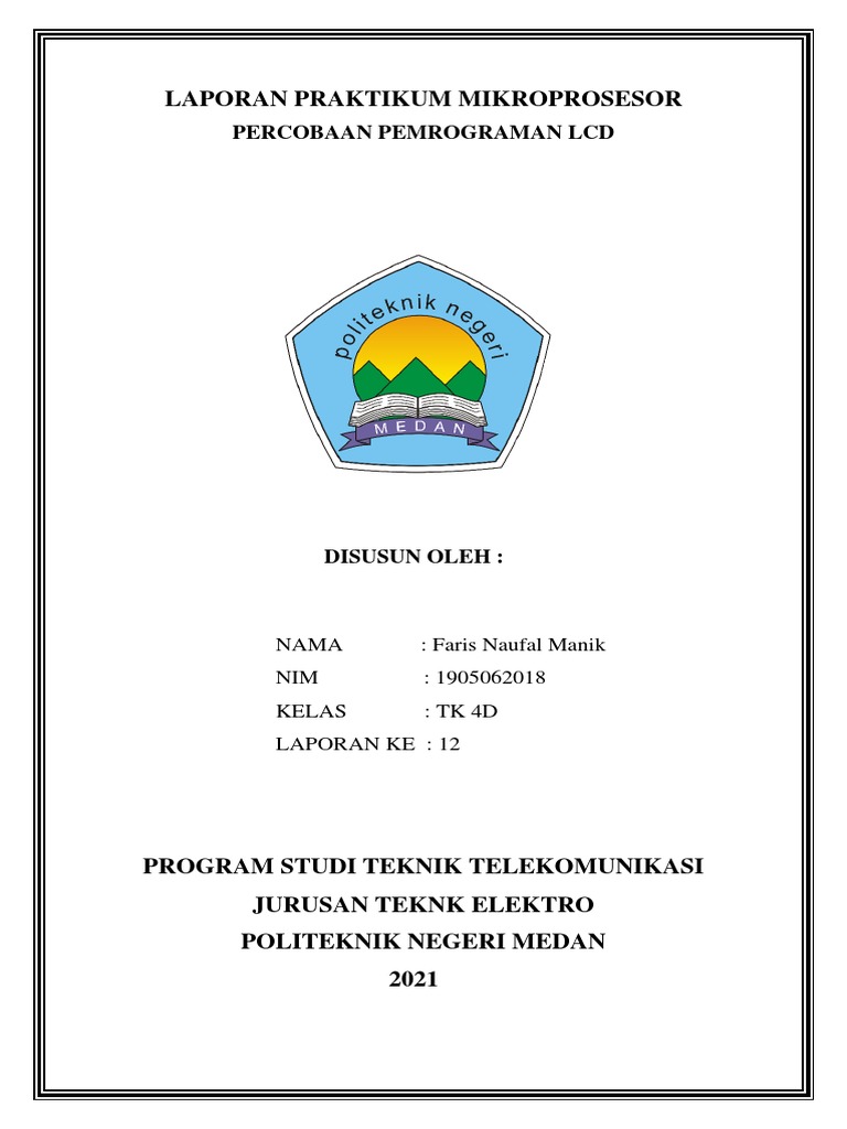 Faris Naufal Manik Pemrograman LCD | PDF