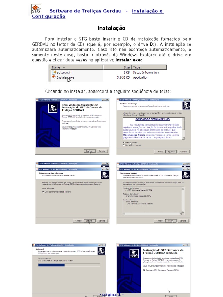 Passo A Passo - Instalação e Configuração | PDF | Programas | Cálculo