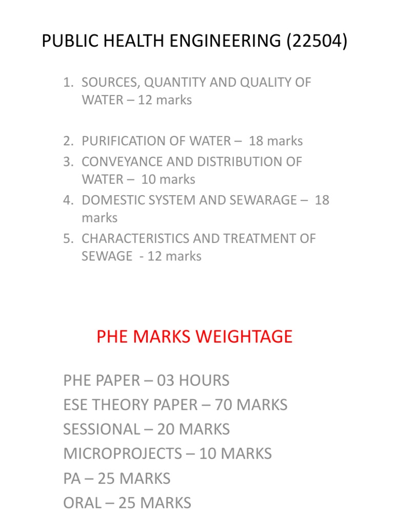 Phe Part - 1 | PDF | Water | Demand