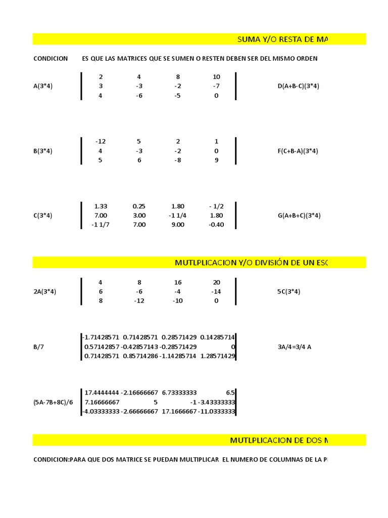Deber Matrices | PDF | Matriz (Matemáticas) | Conceptos matemáticos