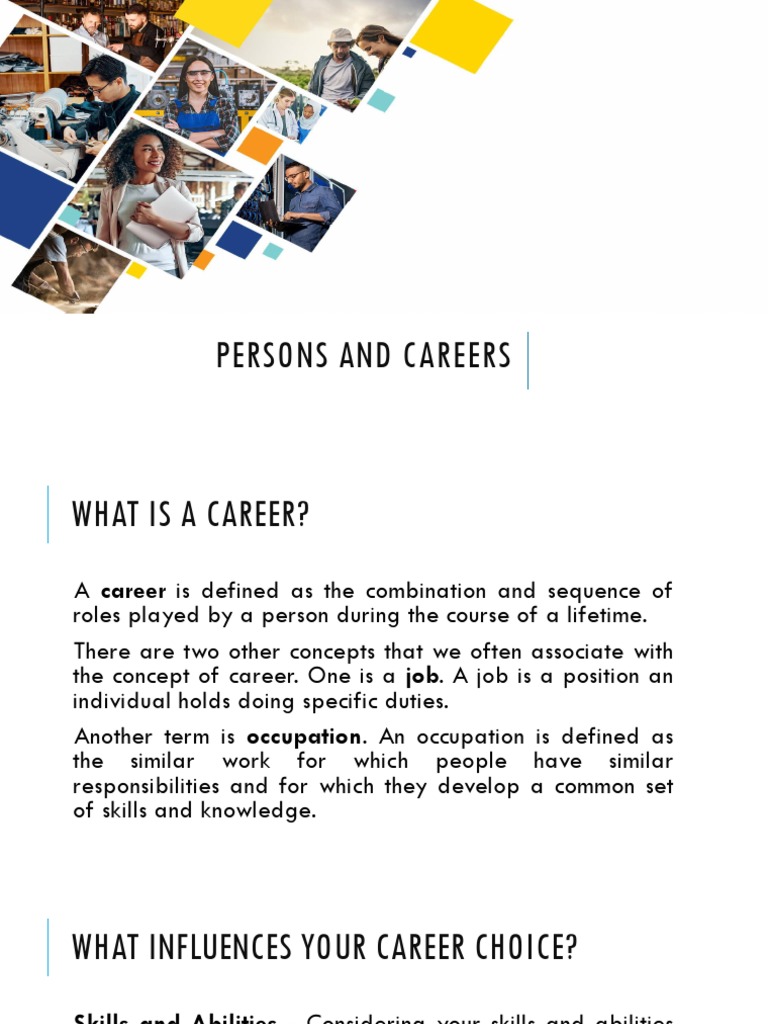 Understanding the Factors that Influence Career Choices and Developing ...