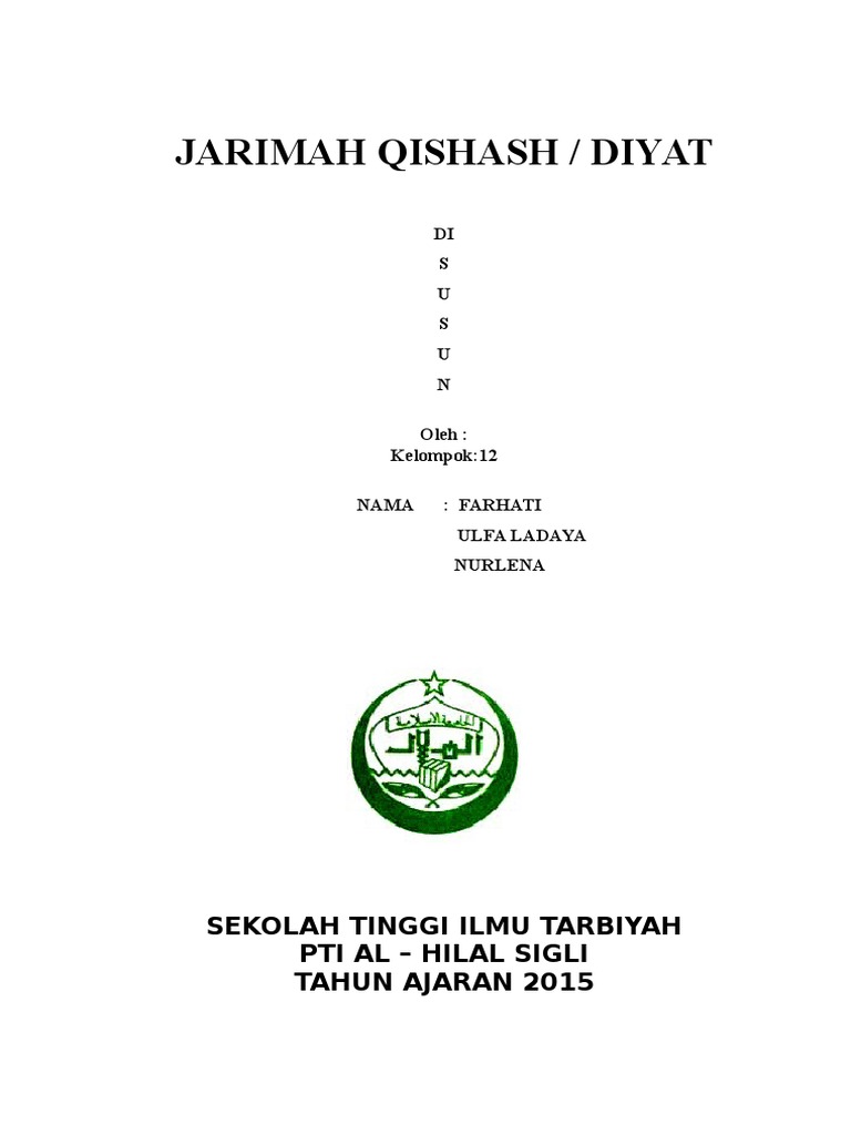 Jarimah Qisas Atau Diyat - Compress | PDF
