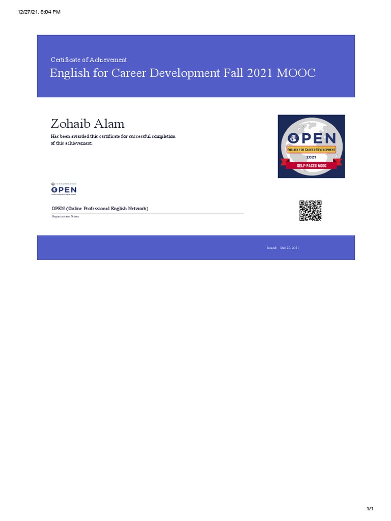 ESP Certificate | PDF