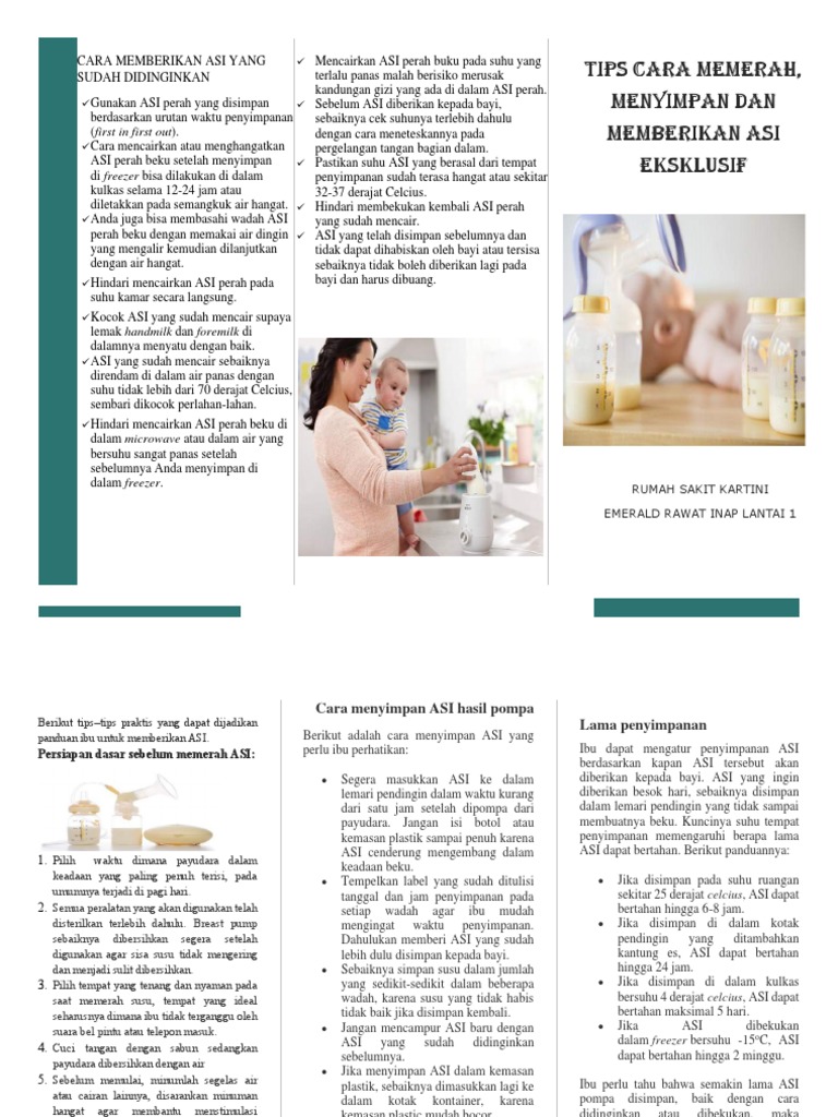 Leaflet Penyimpanan ASI-dikonversi-dikompresi | PDF