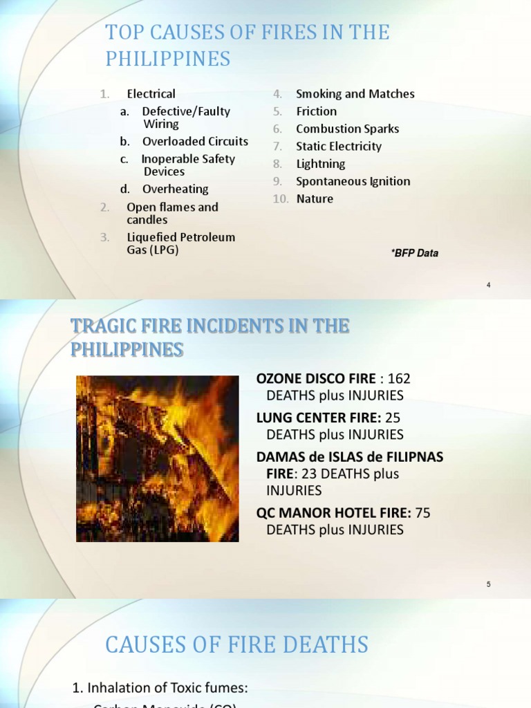 Top Causes of Fires in The Philippines: BFP Data | PDF | Fires | Combustion