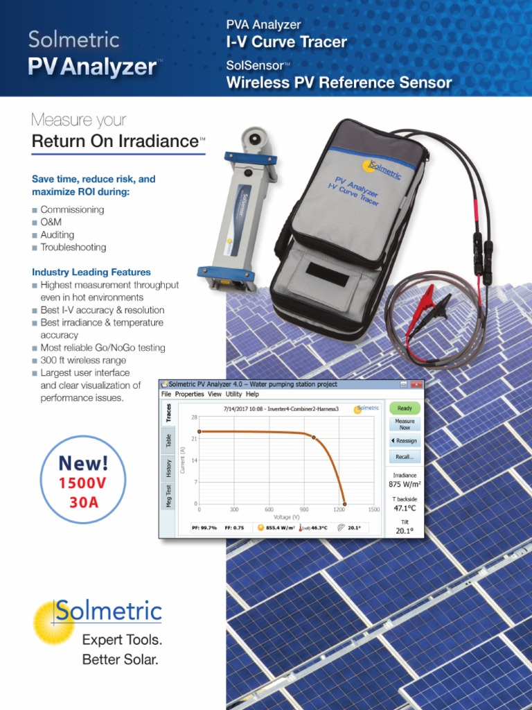 Solmetric PVA-1500 DS 8 13 2018 Web | PDF