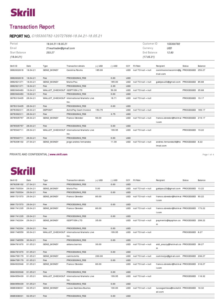 Transaction History | PDF | Foreign Exchange Market | Financial Markets