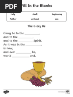 Long Test #1: Christian Living Values Education Grade 1 | PDF