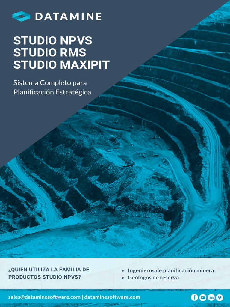 Studio Npvs Web Brochure Spanish | PDF | Minería | Optimización Matemática