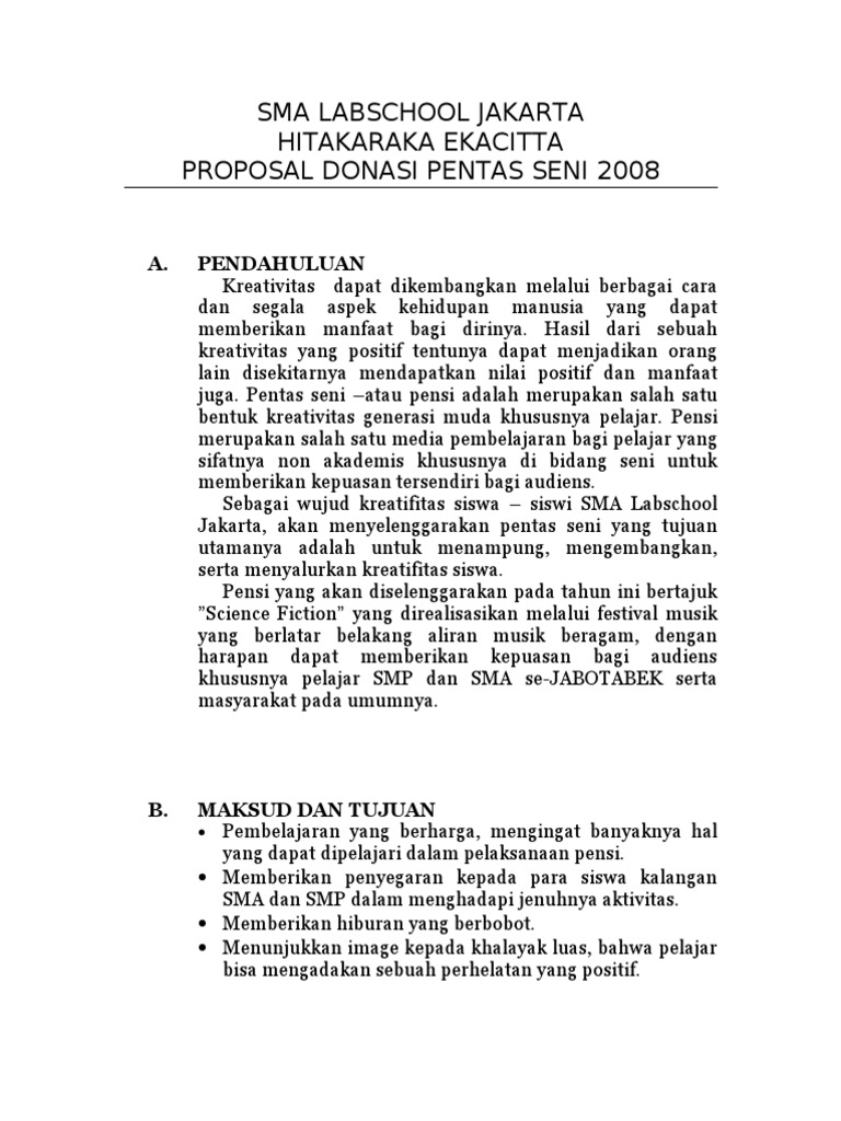 Proposal Donasi | PDF