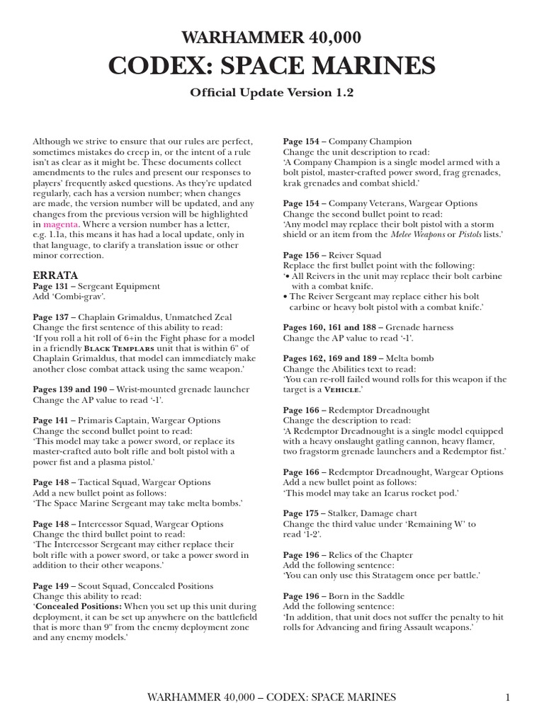 Codex: Space Marines: WARHAMMER 40,000 | PDF | Military | Military Technology