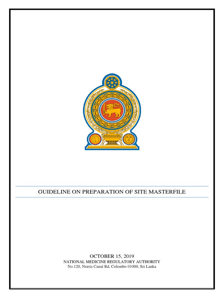 Site Masterfile Preparation Guidelines | PDF | Quality Management System