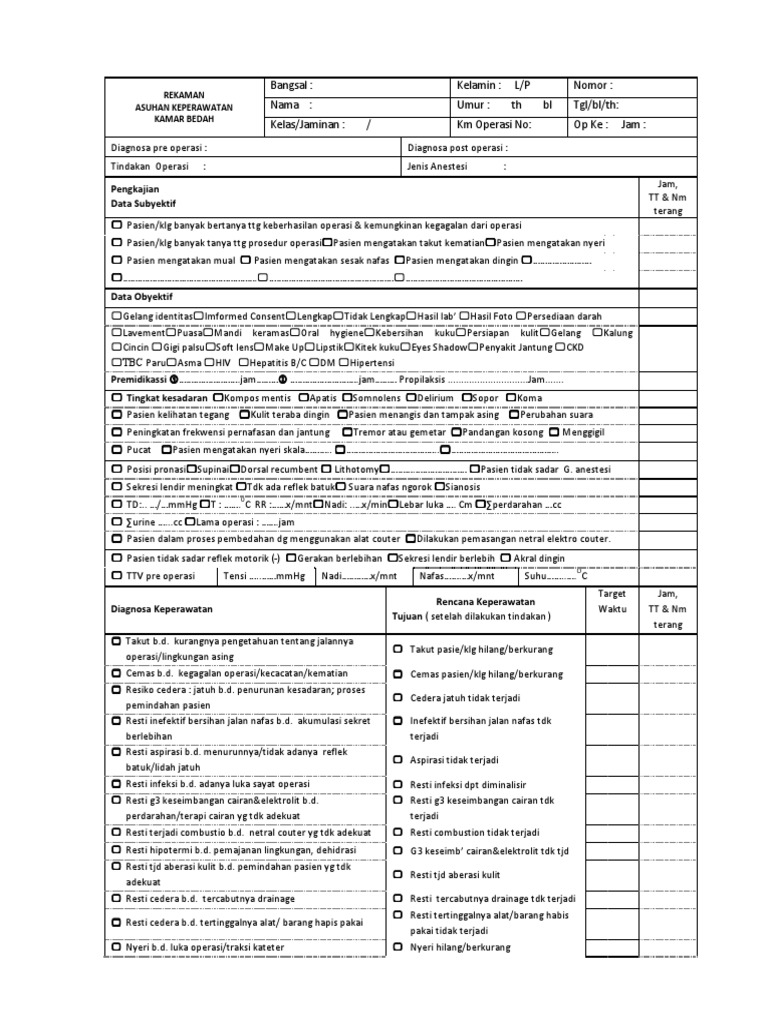 PAB - ASKEP Bedah Sentral | PDF