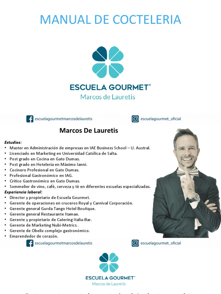 Manual Bartender Profesional | PDF | Destilación | Barman