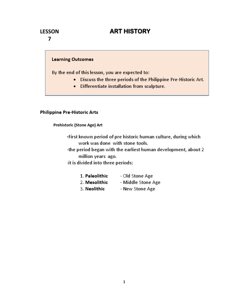 Art Appreciation Lesson 7 A | PDF | Impressionism | Realism (Arts)