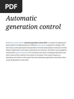 Introduction of Automatic Generation Control (Agc) : Chapter-1 | PDF ...