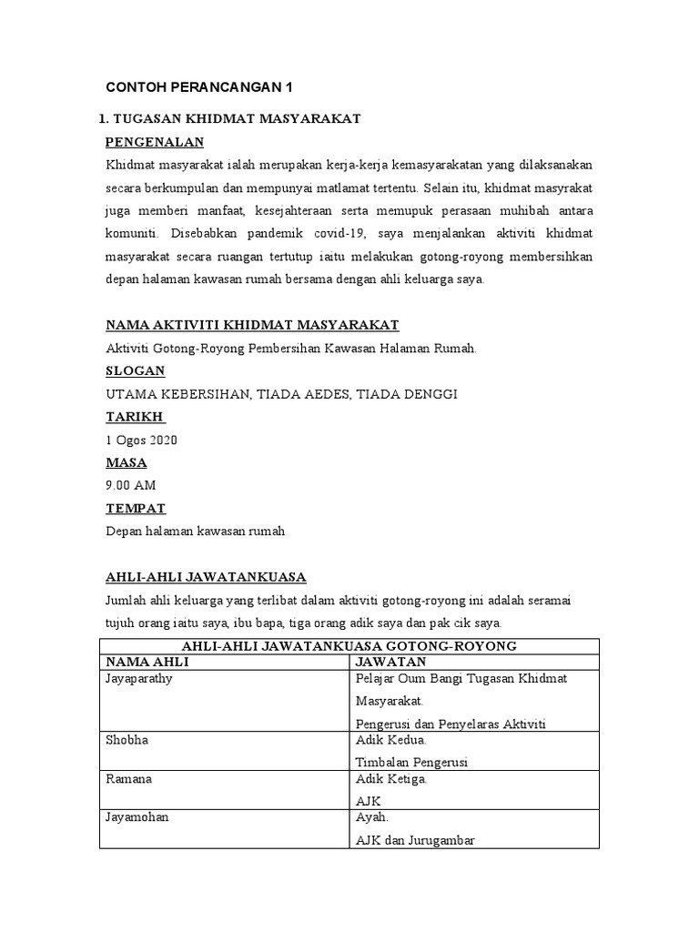 Contoh Perancangan 1 | PDF