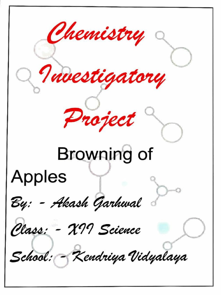 Chem Project | PDF | Physical Sciences | Chemistry