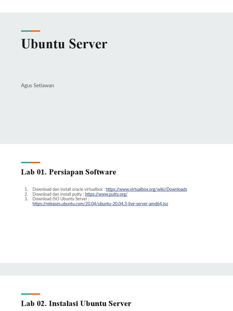 Modul Training Ubuntu Server | PDF | Sudo | Superuser