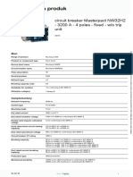 Product Data Sheet: Circuit Breaker Masterpact NT10H2 - 1000 A - 3 ...