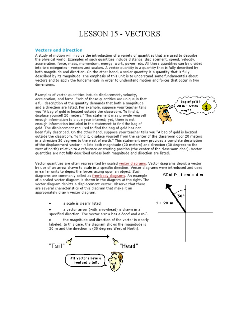 Lesson 15 - Vectors | PDF | Trigonometric Functions | Euclidean Vector