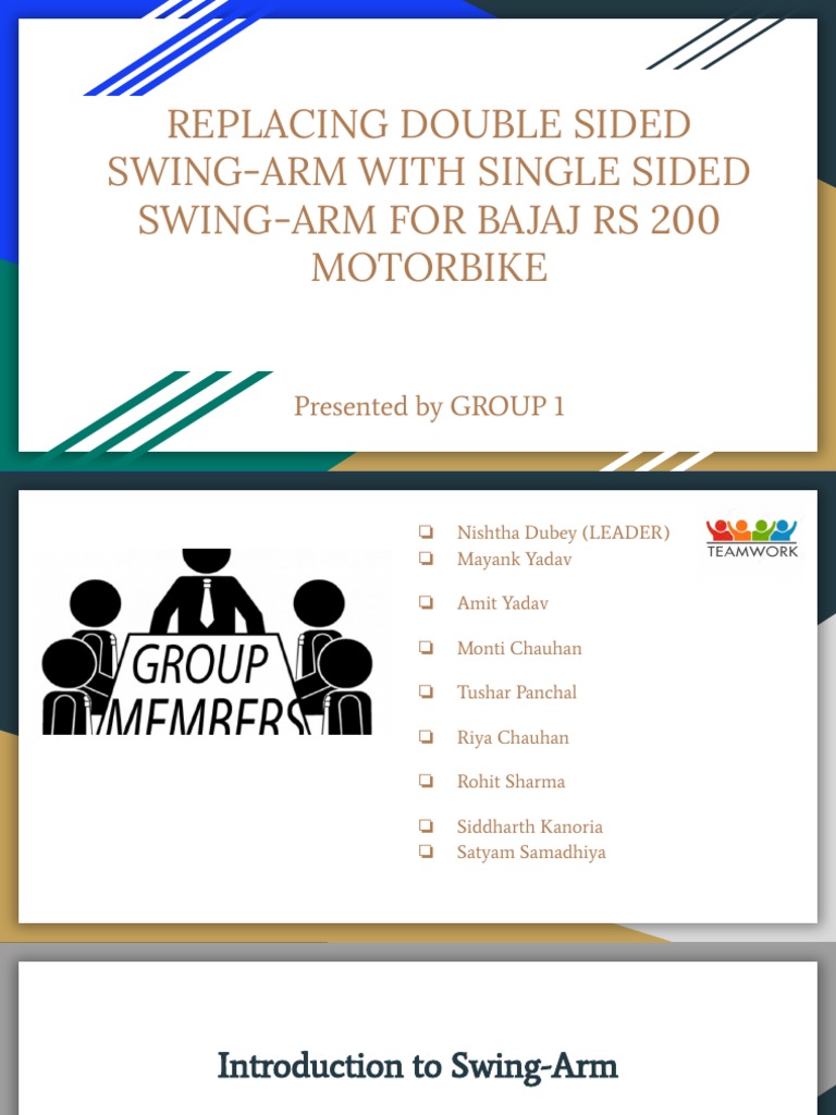 Replacing Double Sided Swing-Arm With Single Sided Swing-Arm For Bajaj ...
