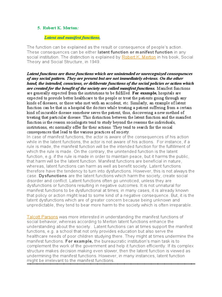 4.5 - Robert K Merton | PDF | Deviance (Sociology) | Émile Durkheim