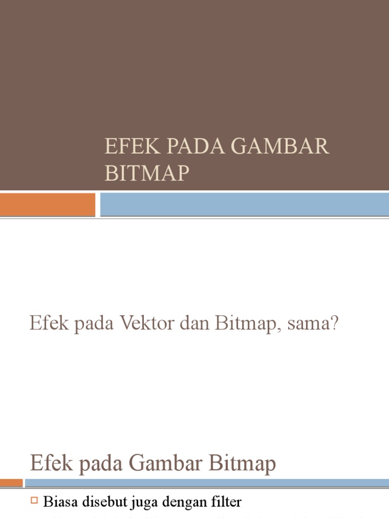 Efek Pada Gambar Bitmap | PDF | Seni | Komputer