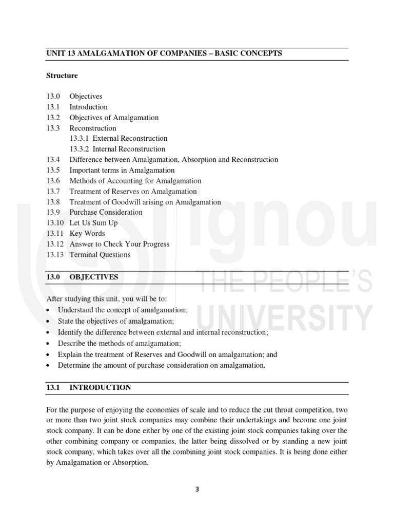 Amalgamation Absorbtion and External Reconstruction | PDF ...