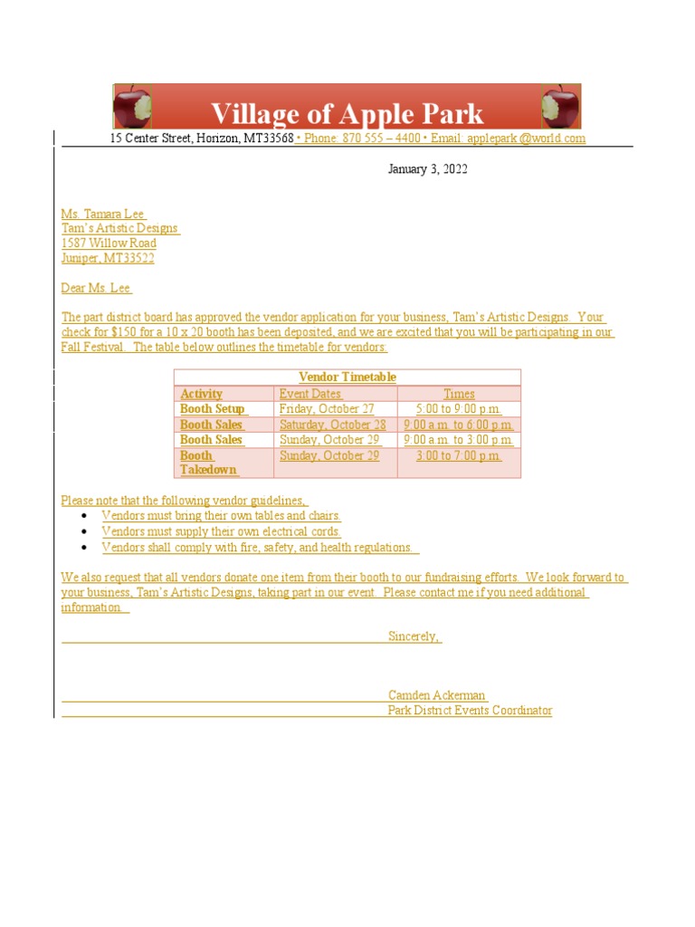 Letterhead Apple | PDF