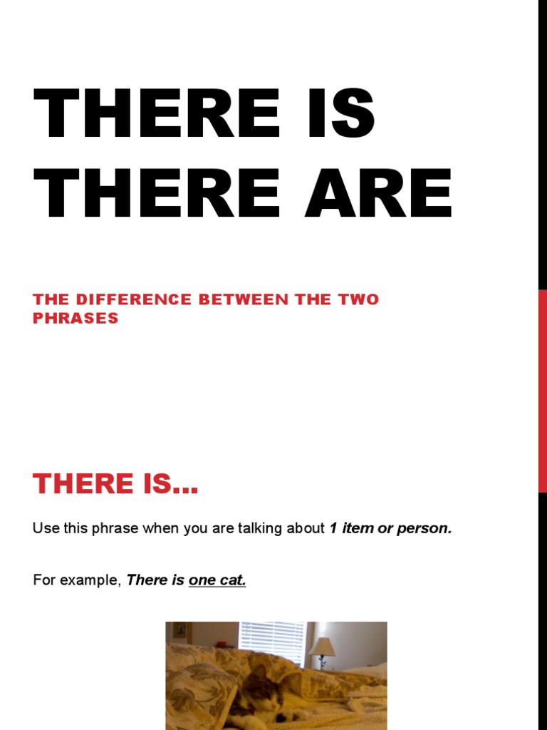 There Is There Are: The Difference Between The Two Phrases | PDF ...