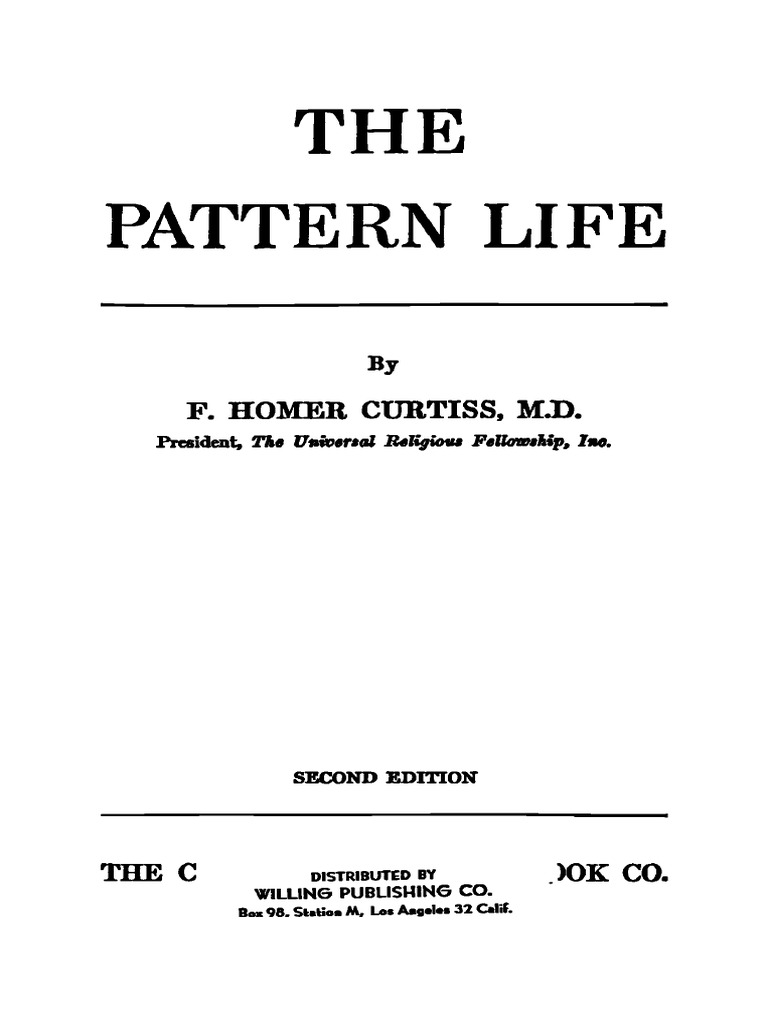 F Homer Curtiss - The Pattern Life | PDF | Jesus | Resurrection Of Jesus