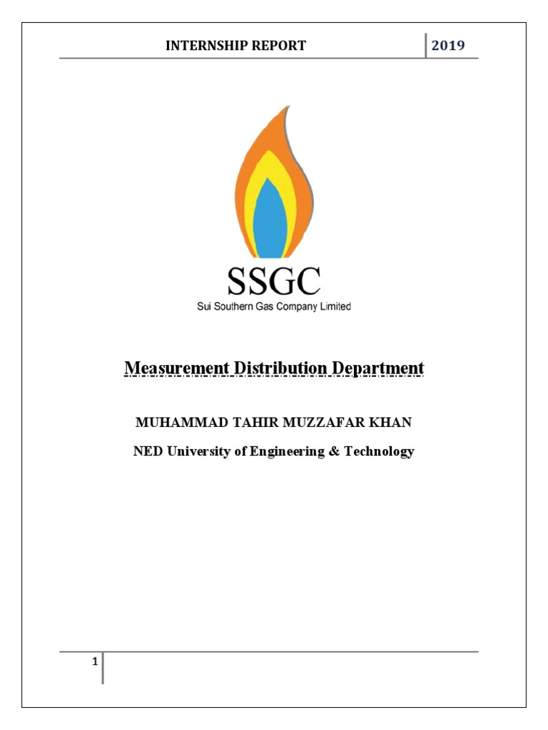 Measurement Distribution Department: Internship Report | PDF | Flow ...