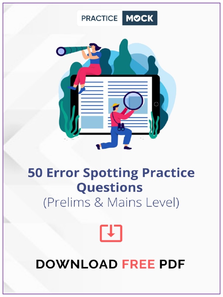 Error Spotting Practice Questions | PDF | Verb | Grammatical Number