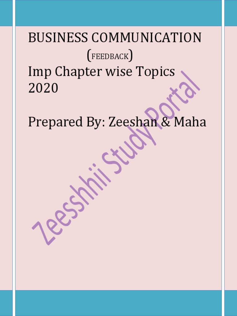Key Topics in Business Communication | PDF