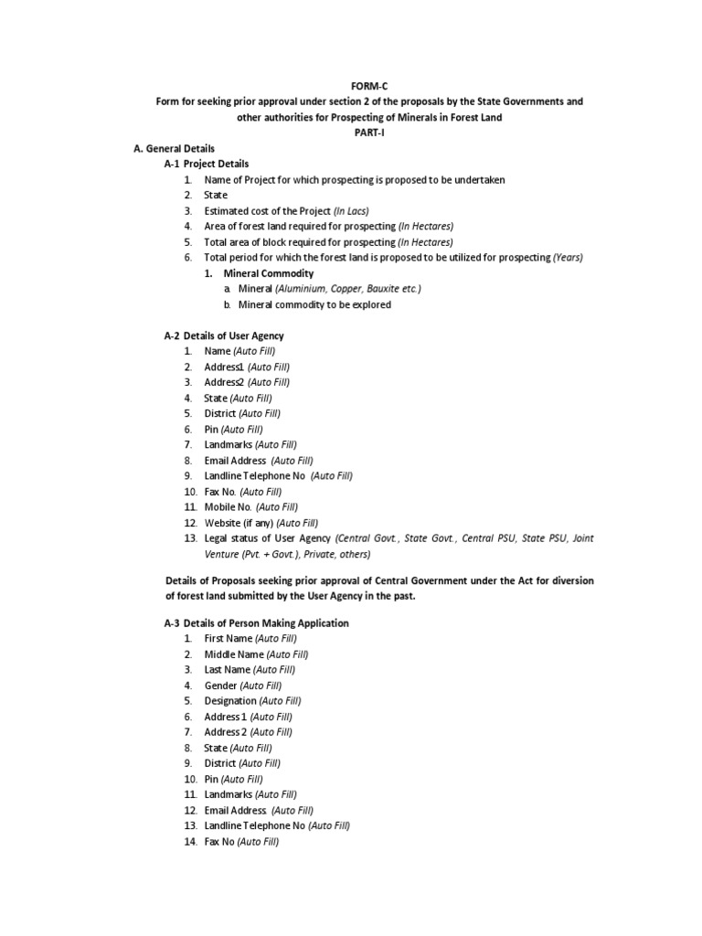 Prospecting Approval Form for Minerals | PDF | Borehole | Prospecting