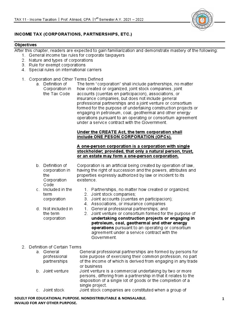 Income Taxation of Corporations, Partnerships, and Other Entities: Key ...