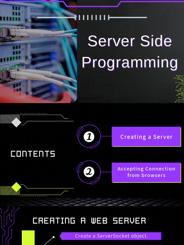 Server Side Programming Pdf Server Computing Network Socket 4891