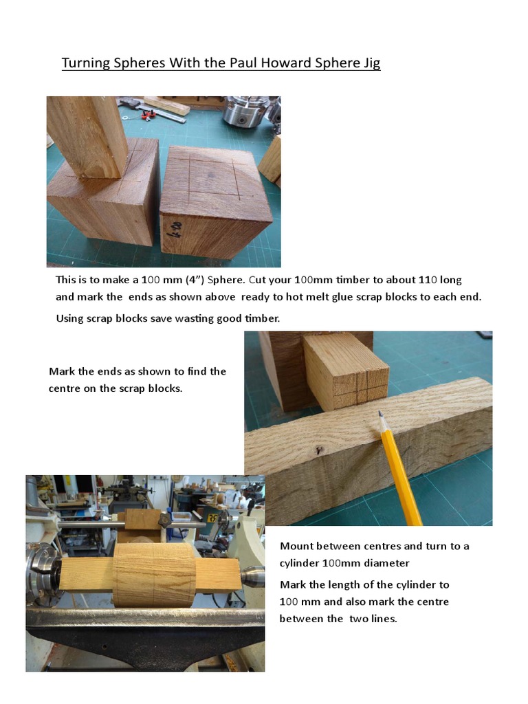 Turning Spheres With The Paul Howard Sphere Jig | PDF | Equipment